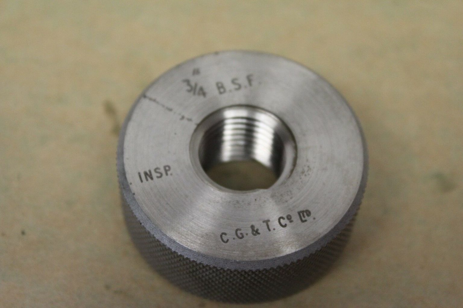 C G T Co Ltd 3 4 X 12 Tpi BSF GO Screw Thread Ring Gauge ME827
