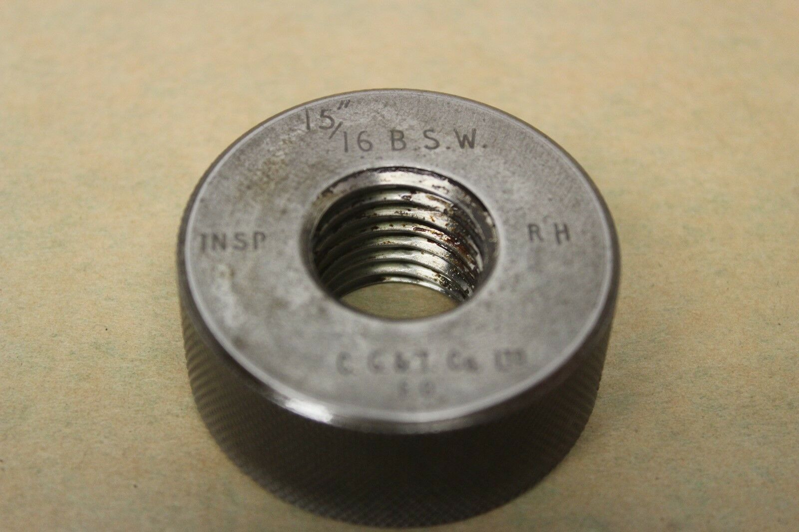 C G & T Co LTD 15/16″ x 9 Tpi BSW GO Screw Thread Ring Gauge ME861 ...
