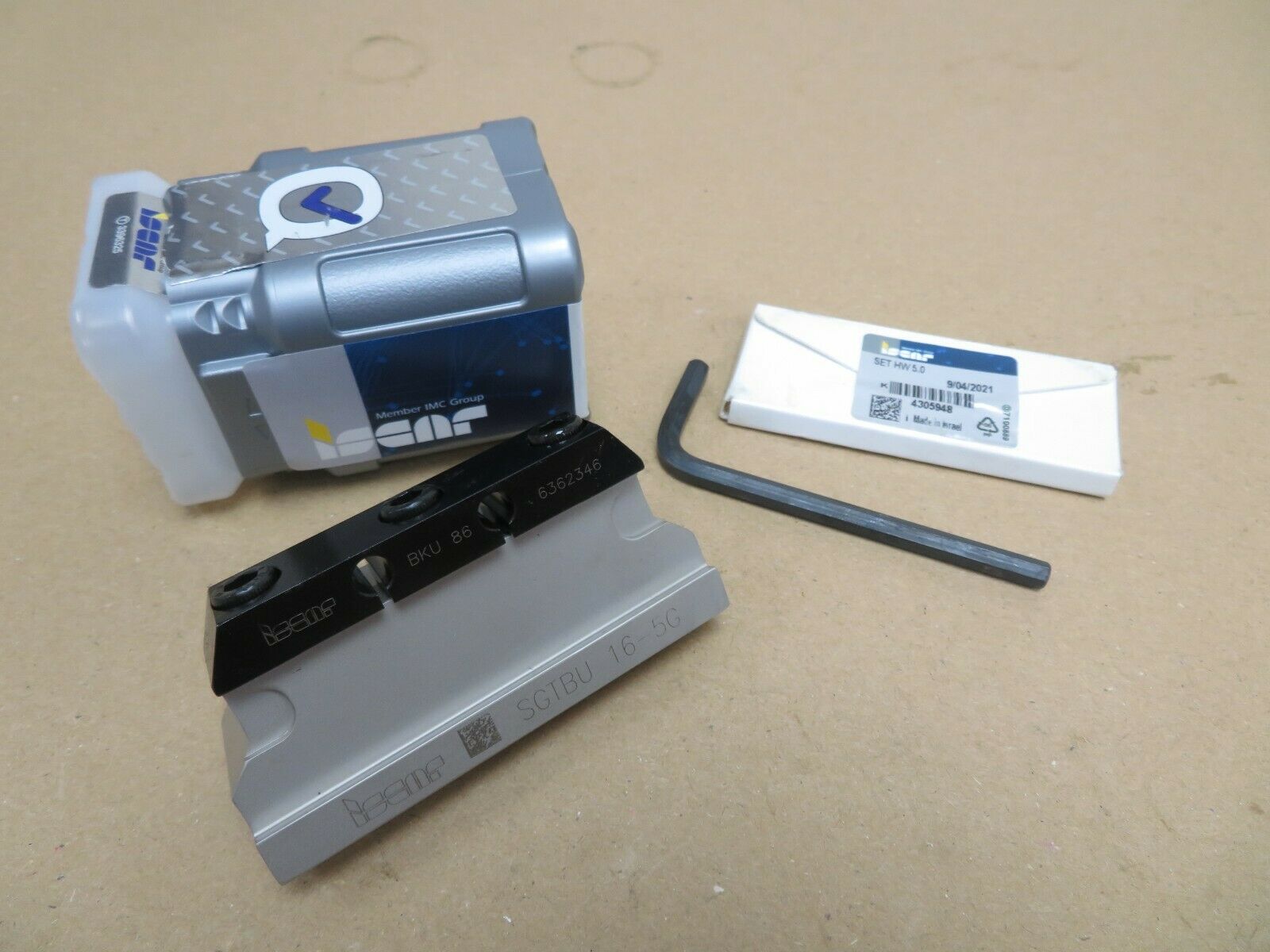 NEW Iscar SGTBU 16-5G Self Grip Part Off Parting & Grooving Tool Block ...