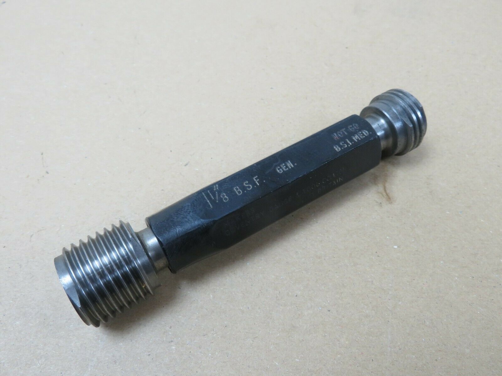 1 1/8″ x 9 Tpi BSF GEN MED GO NOGO Screw Thread Plug Gauge ME3388 ...