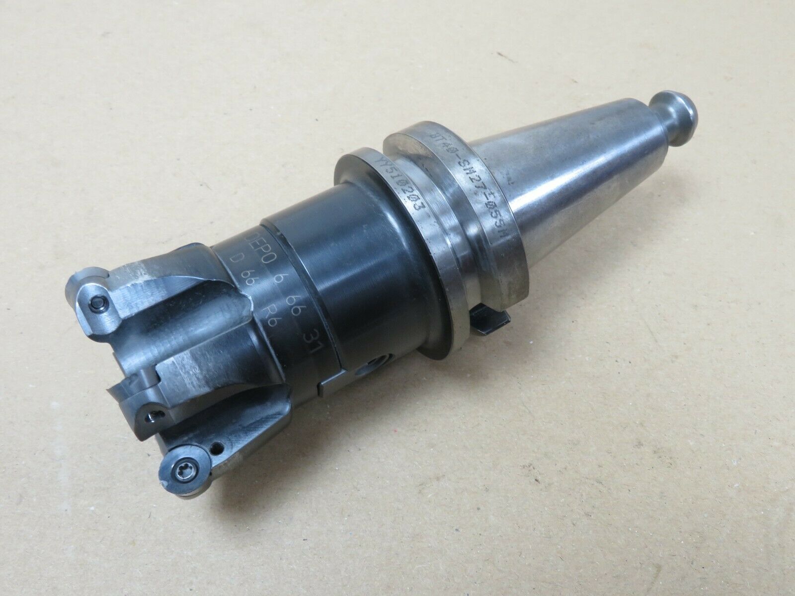 BT40 27MM Shell Mill Arbor With DEPO 66m RPHX Button Style Face Mill ...